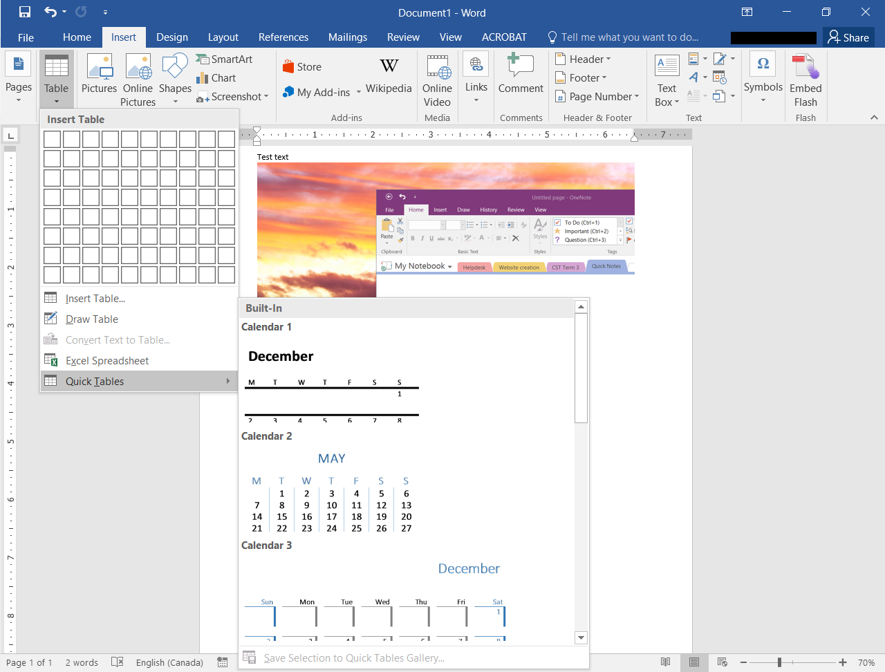 Microsoft Word 2016: Drawing and Graphics with Tables | Information ...