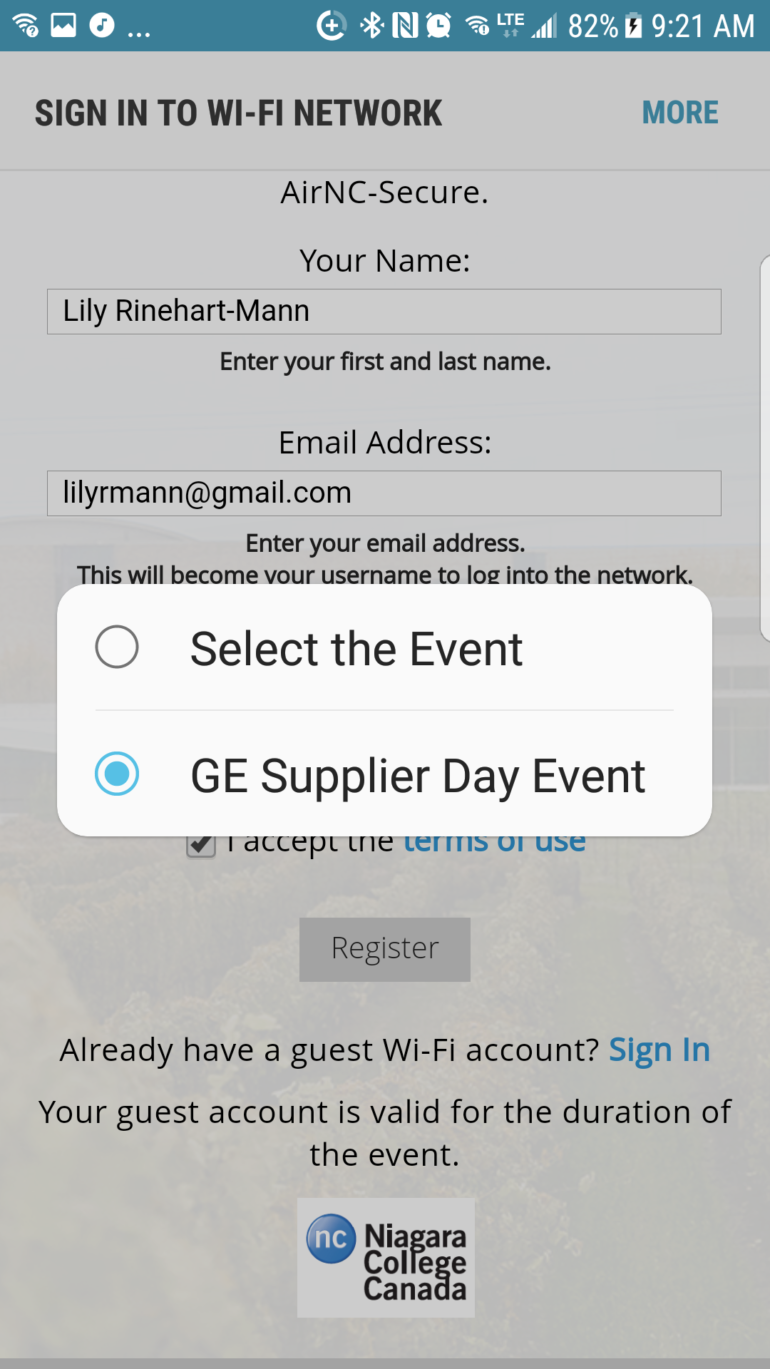 Connecting to the Event Wireless Network | Information Technology ...