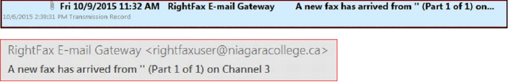 RightFax Information for Niagara College | Information Technology ...
