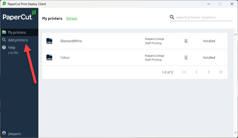 How to add Printers | Information Technology Services (ITS) | Niagara College