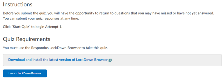 LockDown Browser - Installation Instructions | Information Technology ...
